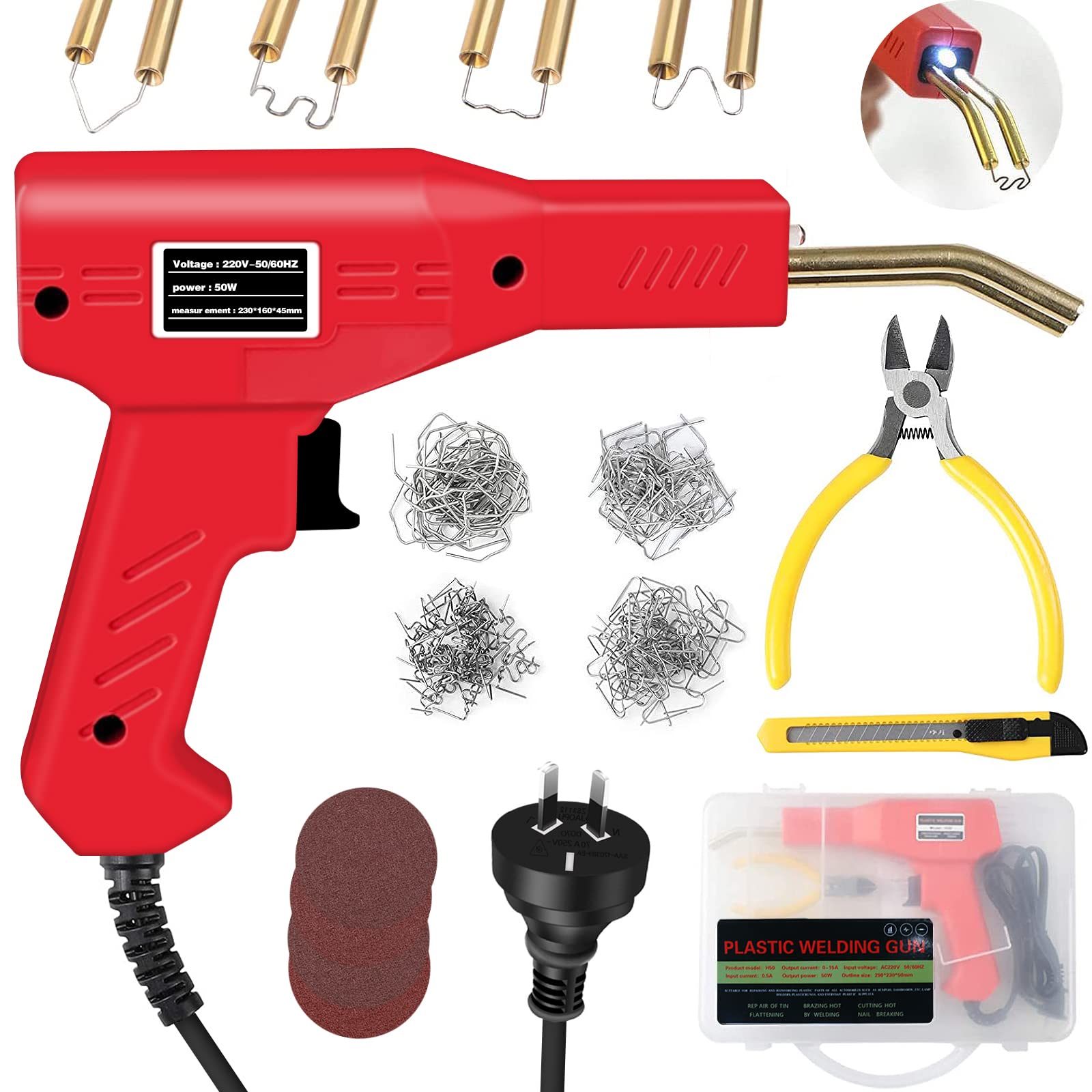 50W Plastic Welder, Plastic Welding Machine, Cracked Car Bumper Plastic ...