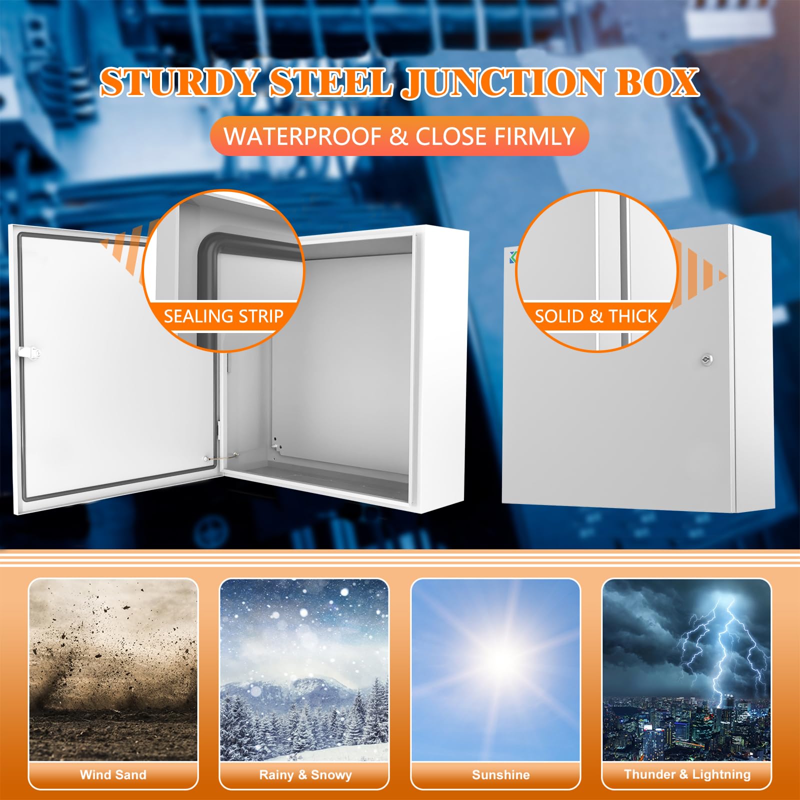 Snapklik.com : Outdoor Electrical Box 24 X 24 X 8 Nema 4X Enclosure ...