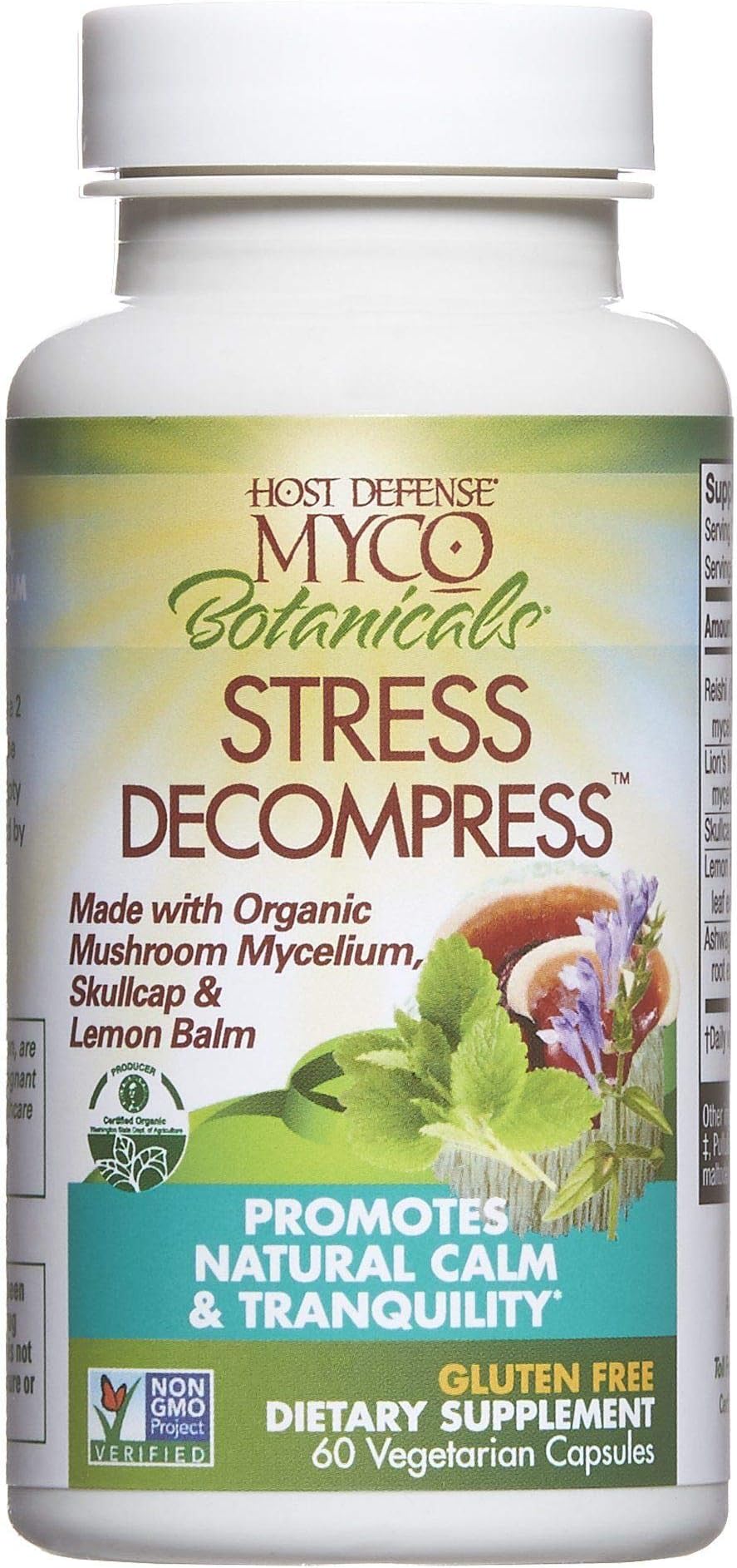 Amazon.com: Host Defense, MycoBotanicals Stress Decompress Capsules ...