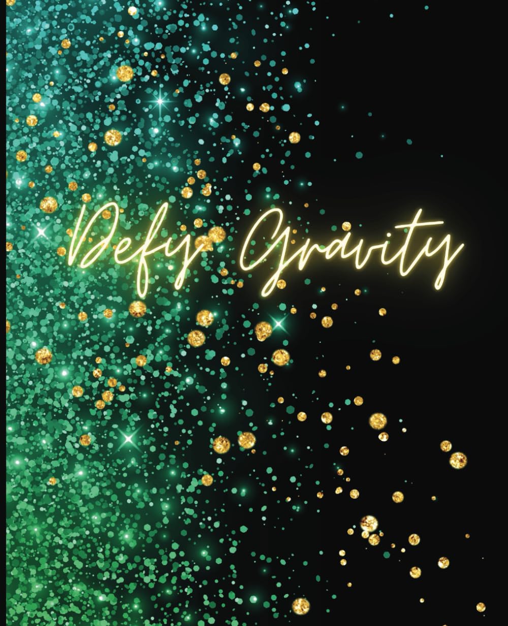 Wicked Composition Notebook | Defy Gravity | Black, Green, Gold ...