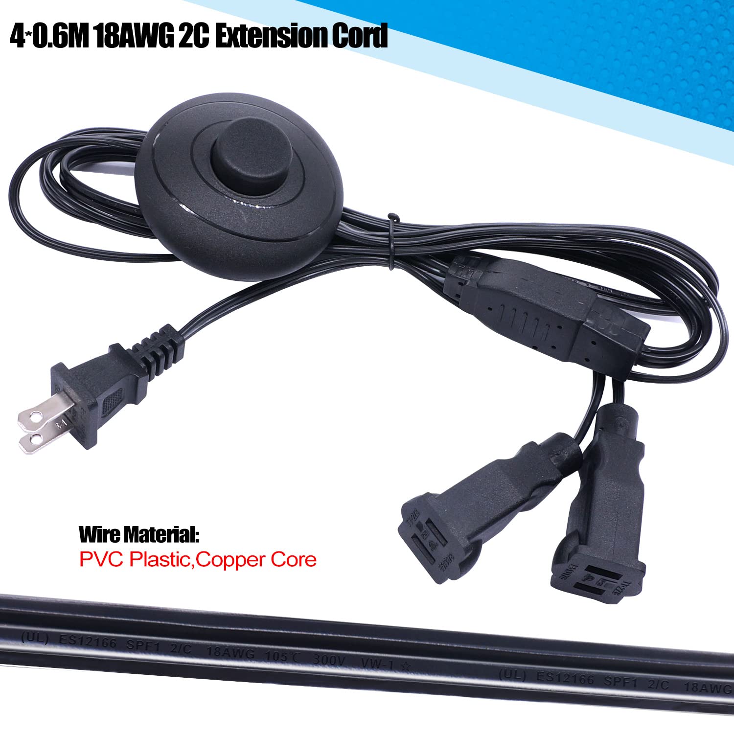 Snapklik.com : Twidec/Foot Pedal Push Switch Round Inline Lamp Light On ...