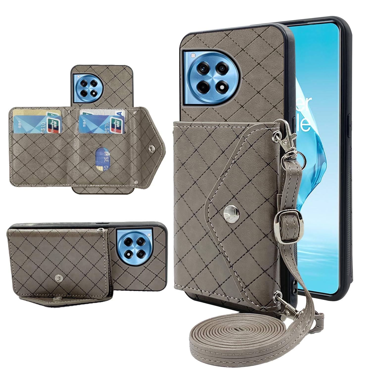 Amazon.com: Furiet Wallet Case for OnePlus 12R 5G/Ace 3 2024 with ...