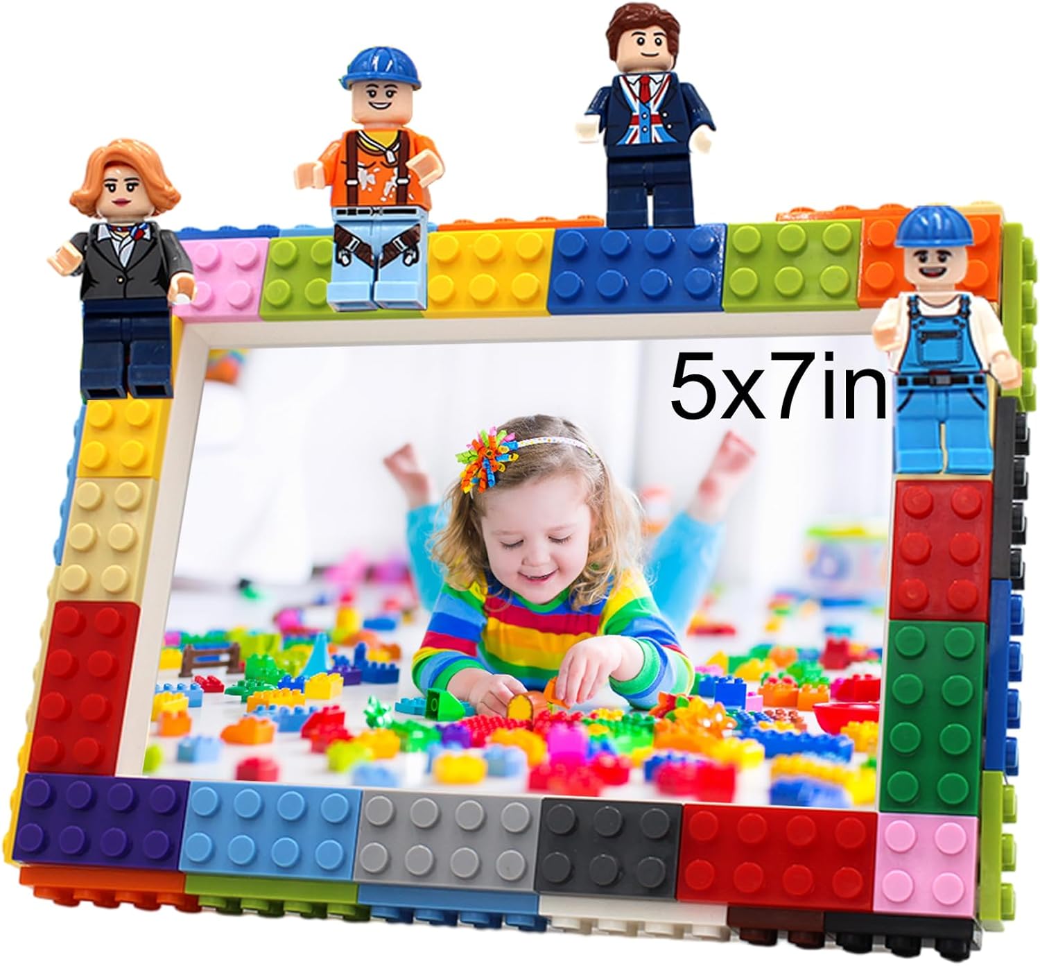 Amazon.com - HGCYCF Kids Art Frames 5x7 Building Block Picture Frame ...