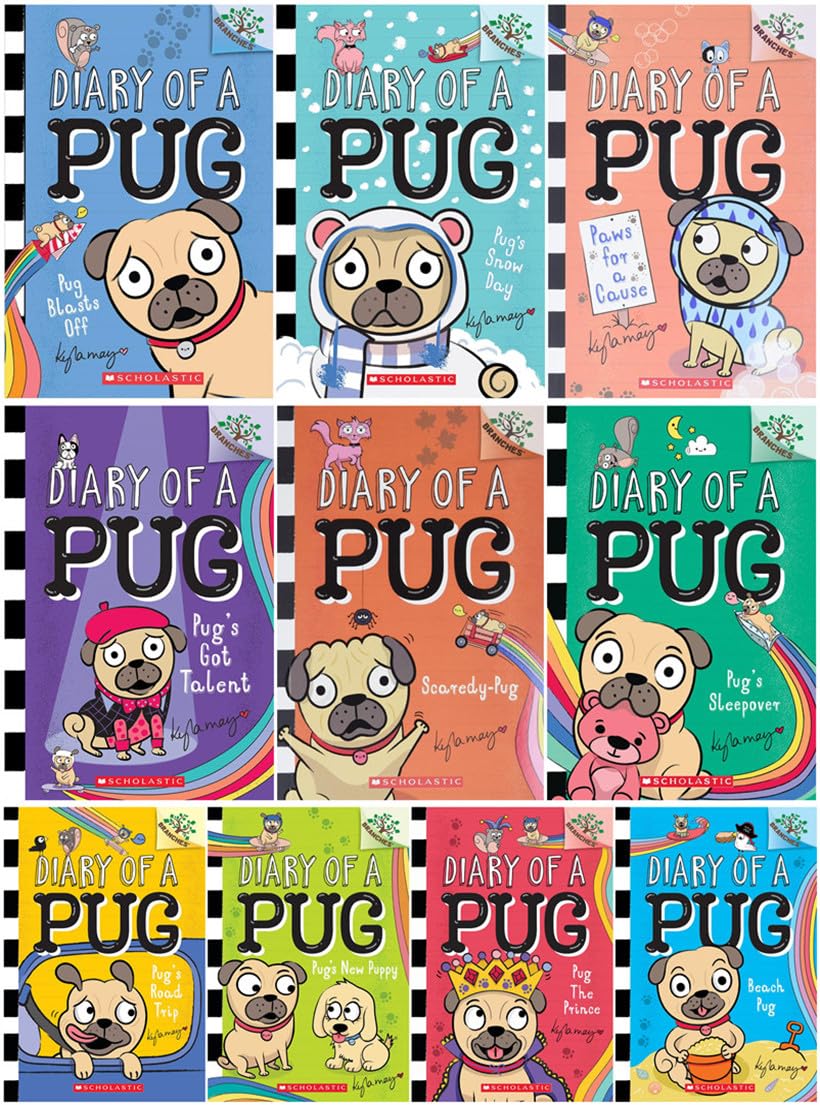 NEW! DIARY OF A PUG Series 10 Books Collection (Book #1 - #10): Kyla ...