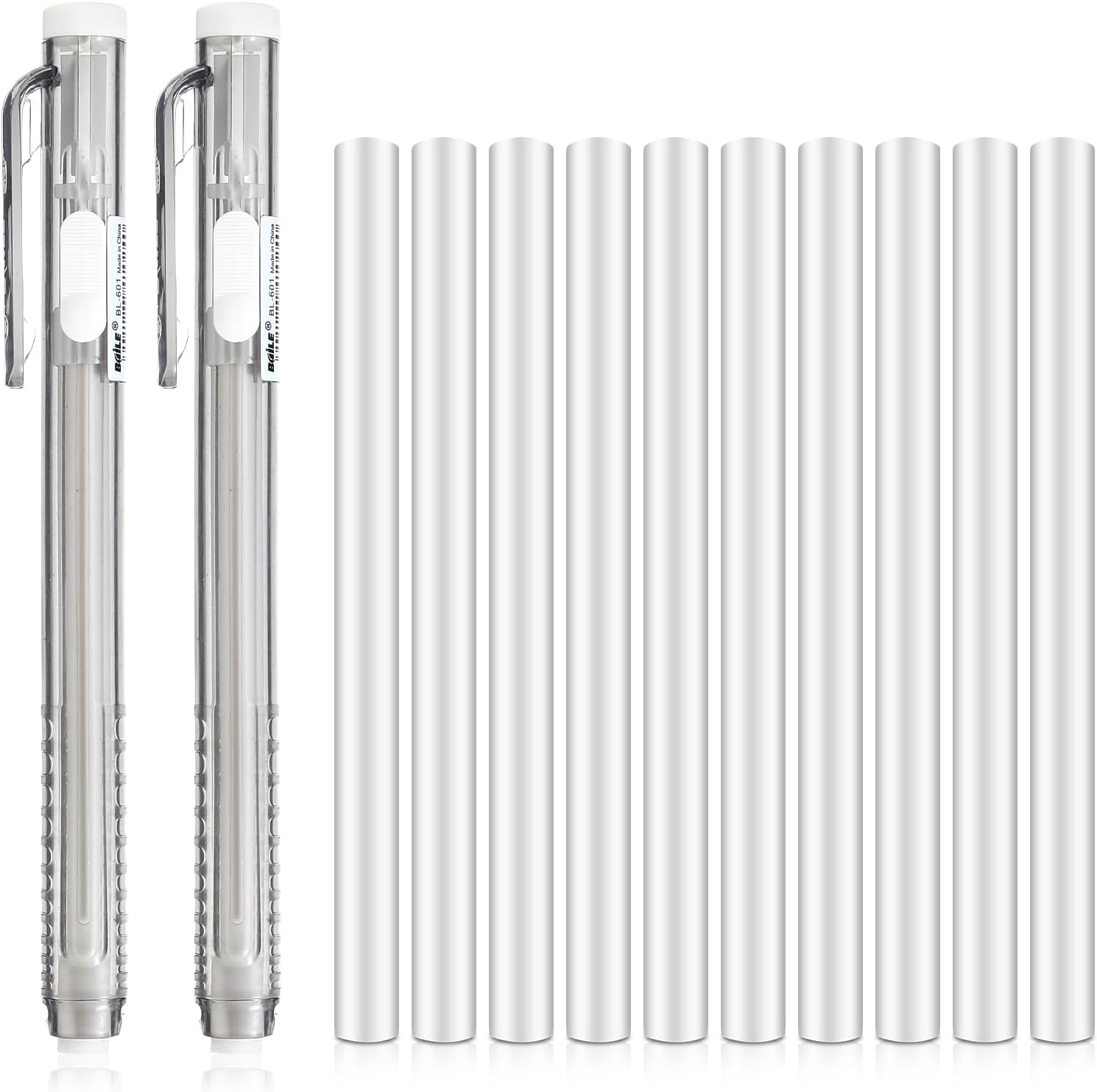 Amazon.com : Mabor 2Pcs Retractable Mechanical Eraser Pen with 10Pcs ...