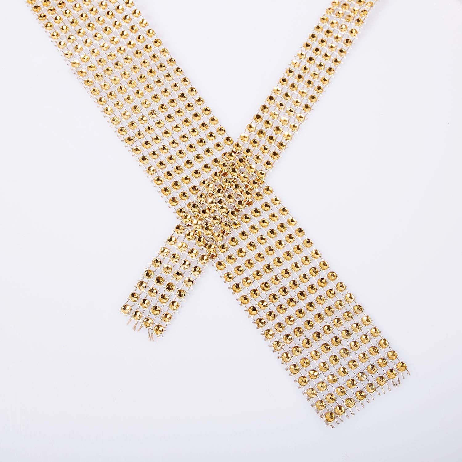 Snapklik.com : 4 Row & 8 Row 20 Yard Acrylic Rhinestone Dismond Ribbon ...