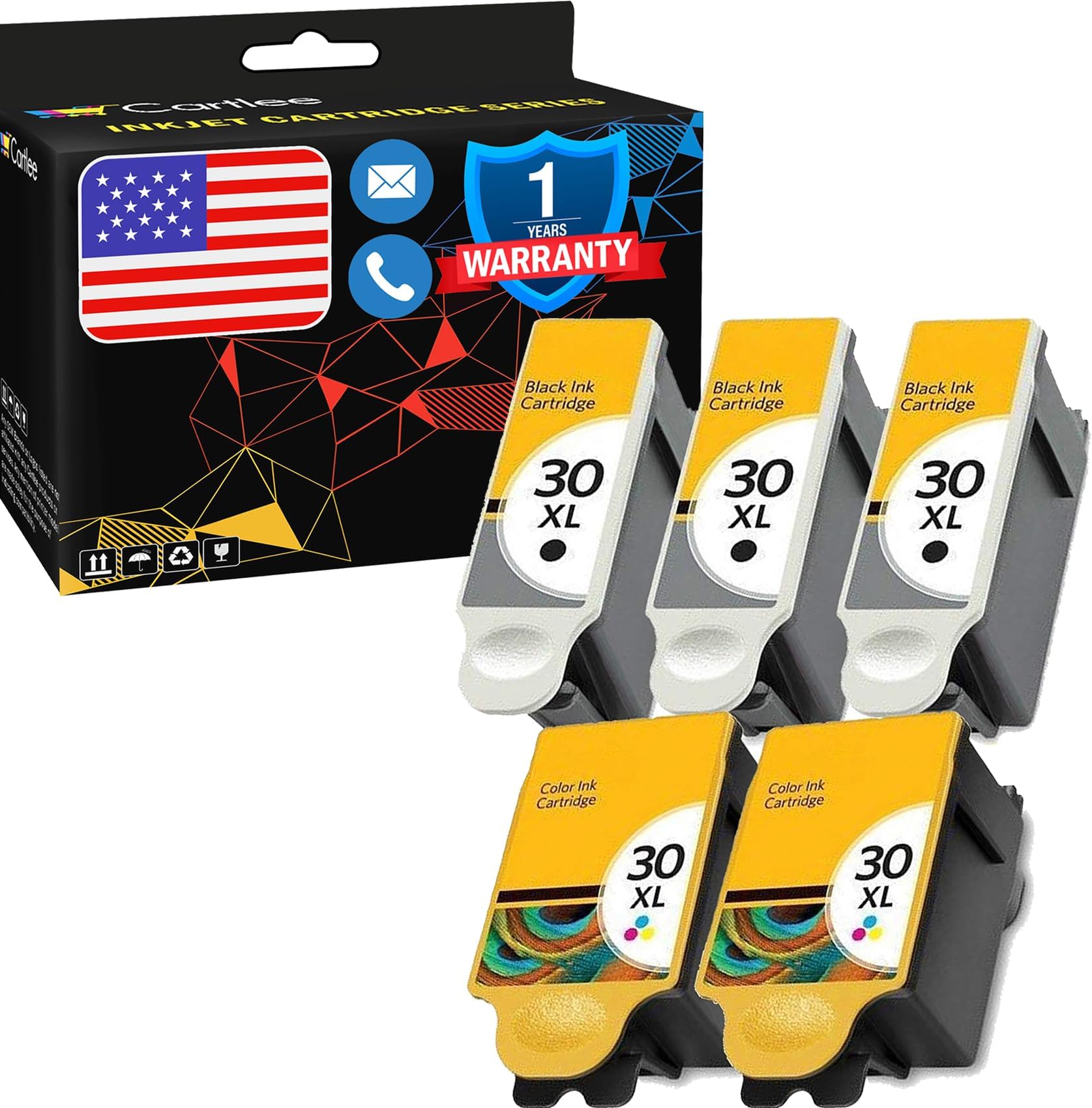 Amazon.com: LD Products Compatible Ink Cartridge Replacements for Kodak 30XL High Yield (1 Black ...
