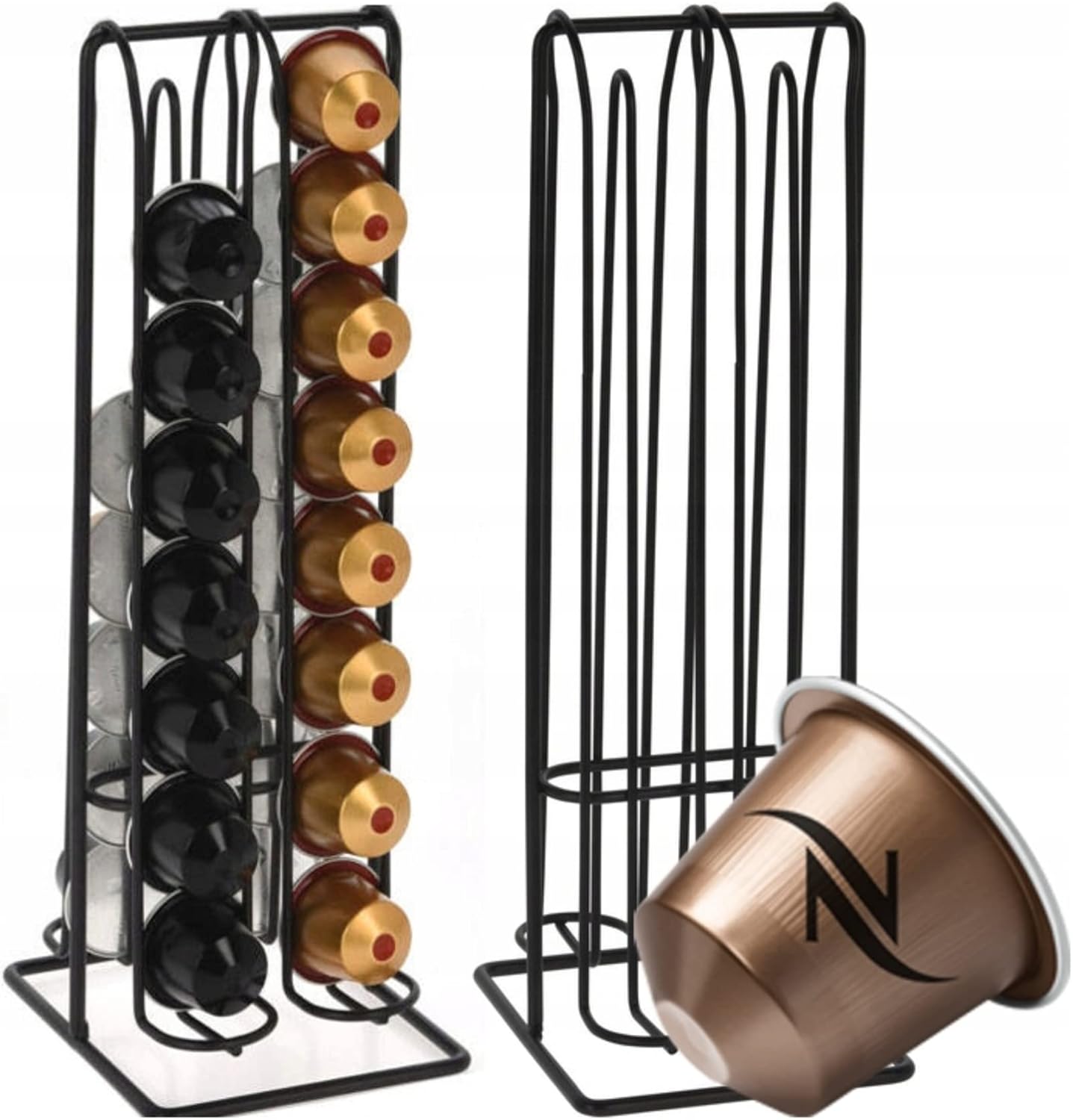 Coffee Capsules Holder Kitchen Organizer for 32 Nespresso Pods Capsules ...