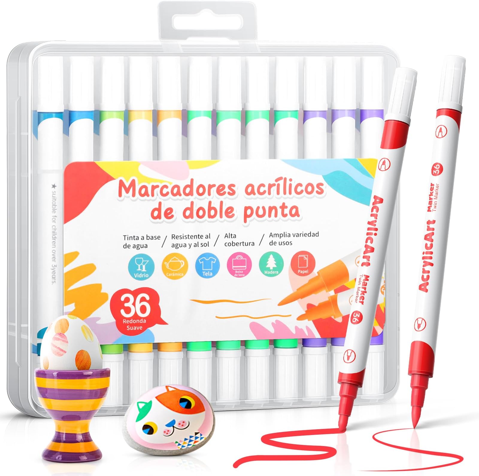 Plumones Acrilicos- Ligutec Marcadores Acrílicos Profesionales con ...