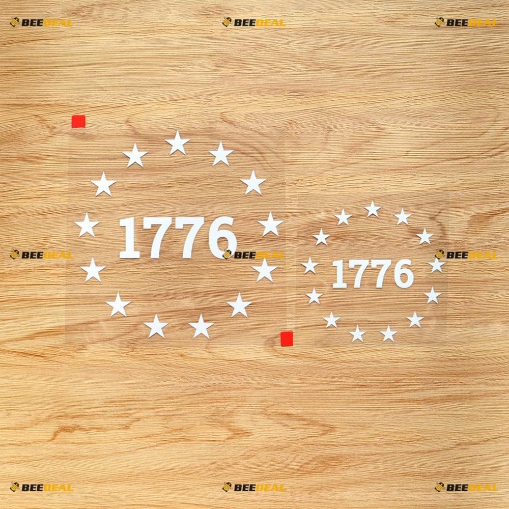 Amazon.com - 1776 Flag 13 Stars Circle Sticker Decal Vinyl 09242b - 2 ...
