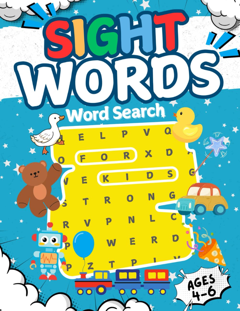 Sight Words Word Search Book for Kids: High Frequency Words Activity ...