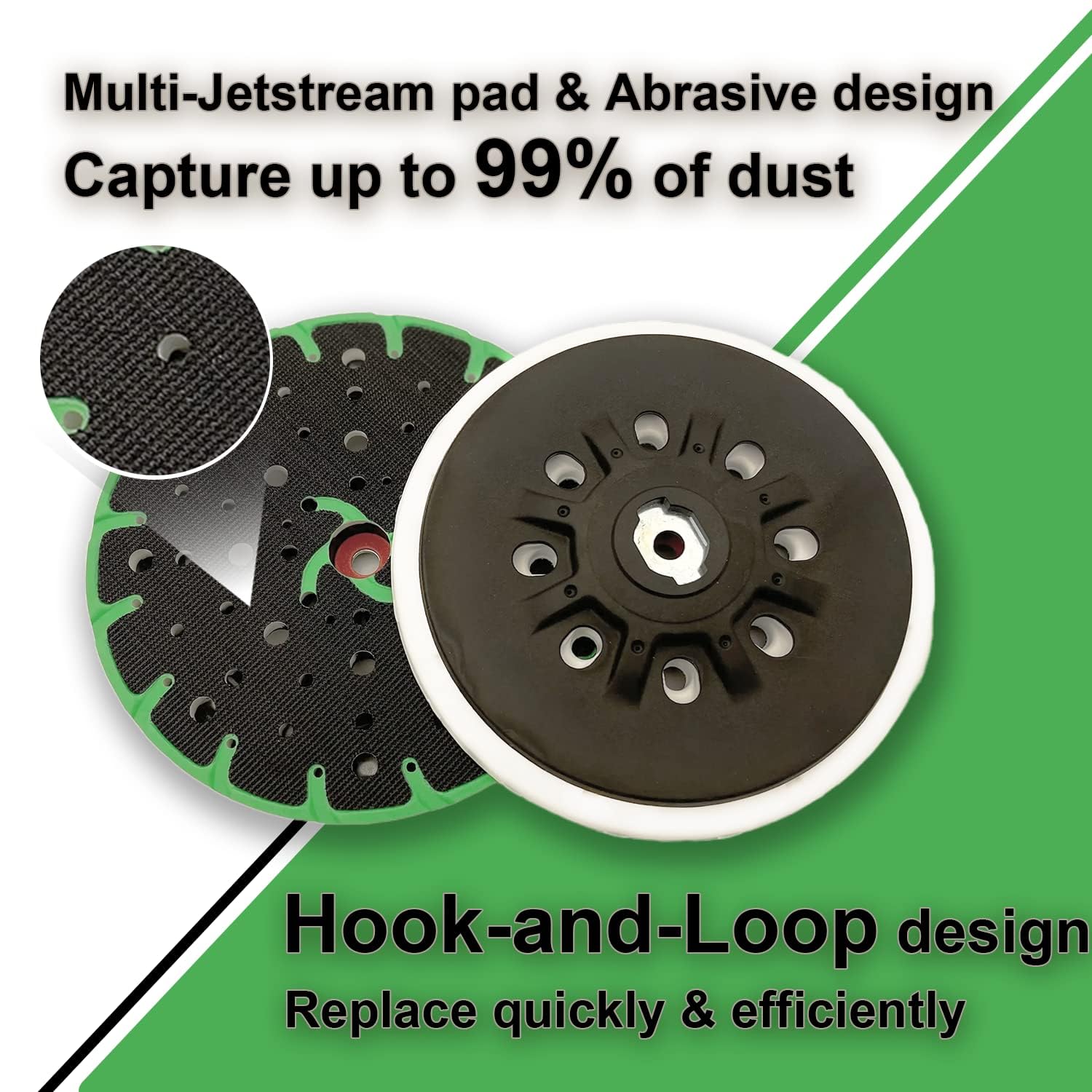 202458 6-Inch Hook and Loop Sanding Discs for Festool ETS 150/3 EQ, ETS ...