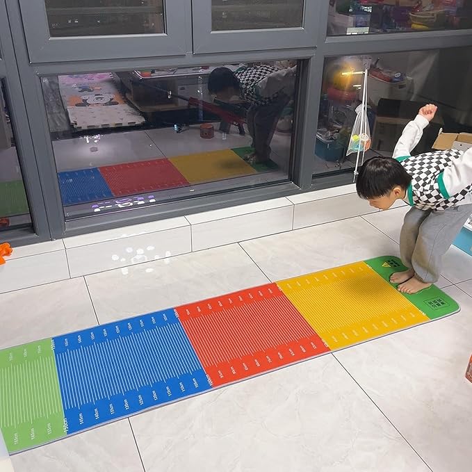 Amazon.com: ZIMGOD Indoor Standing Long Jump Mat Colorful, 2m/3m Long ...