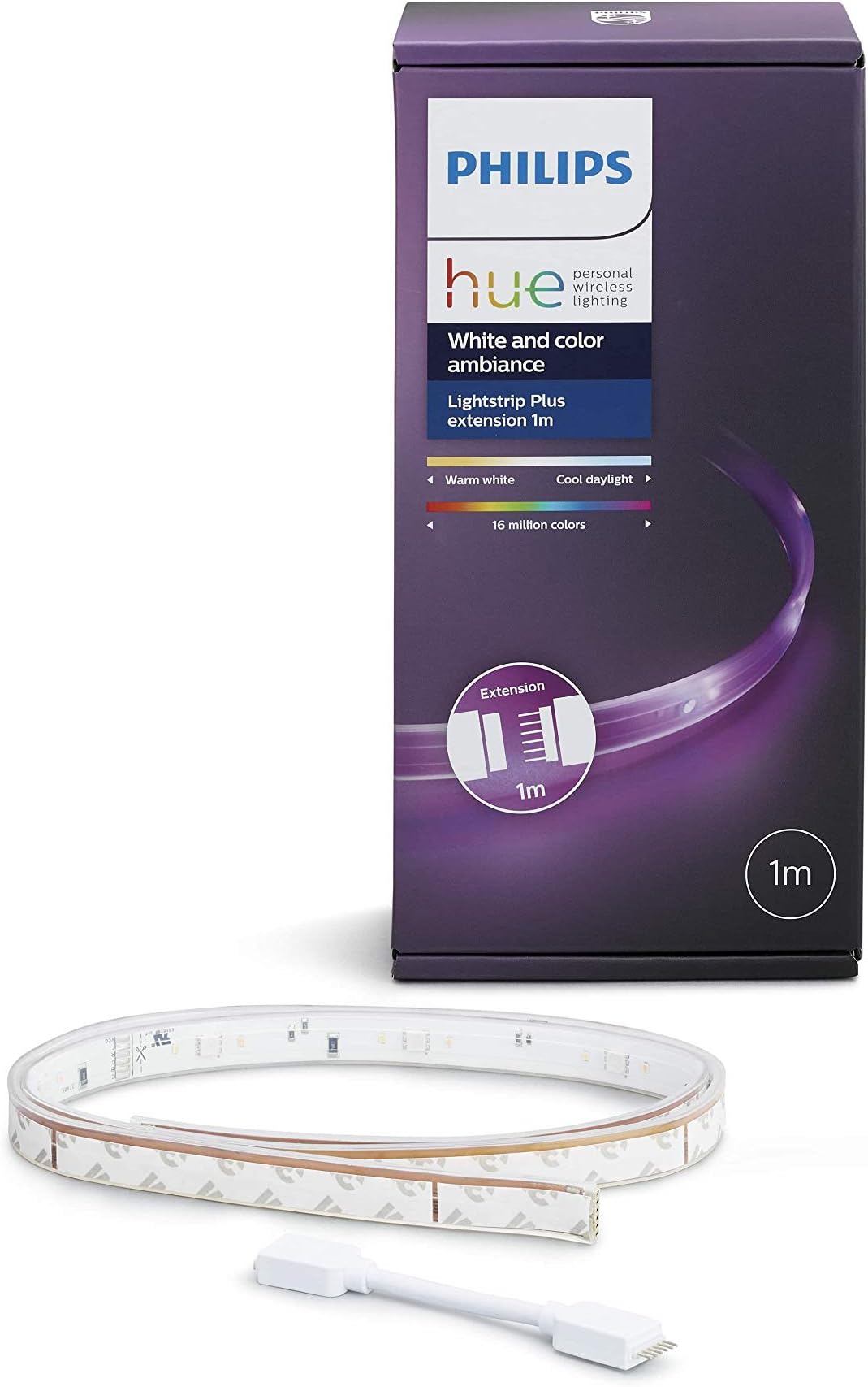 Philips Hue Lightstrip Extension v3 [1 m] White and Colour Ambiance ...