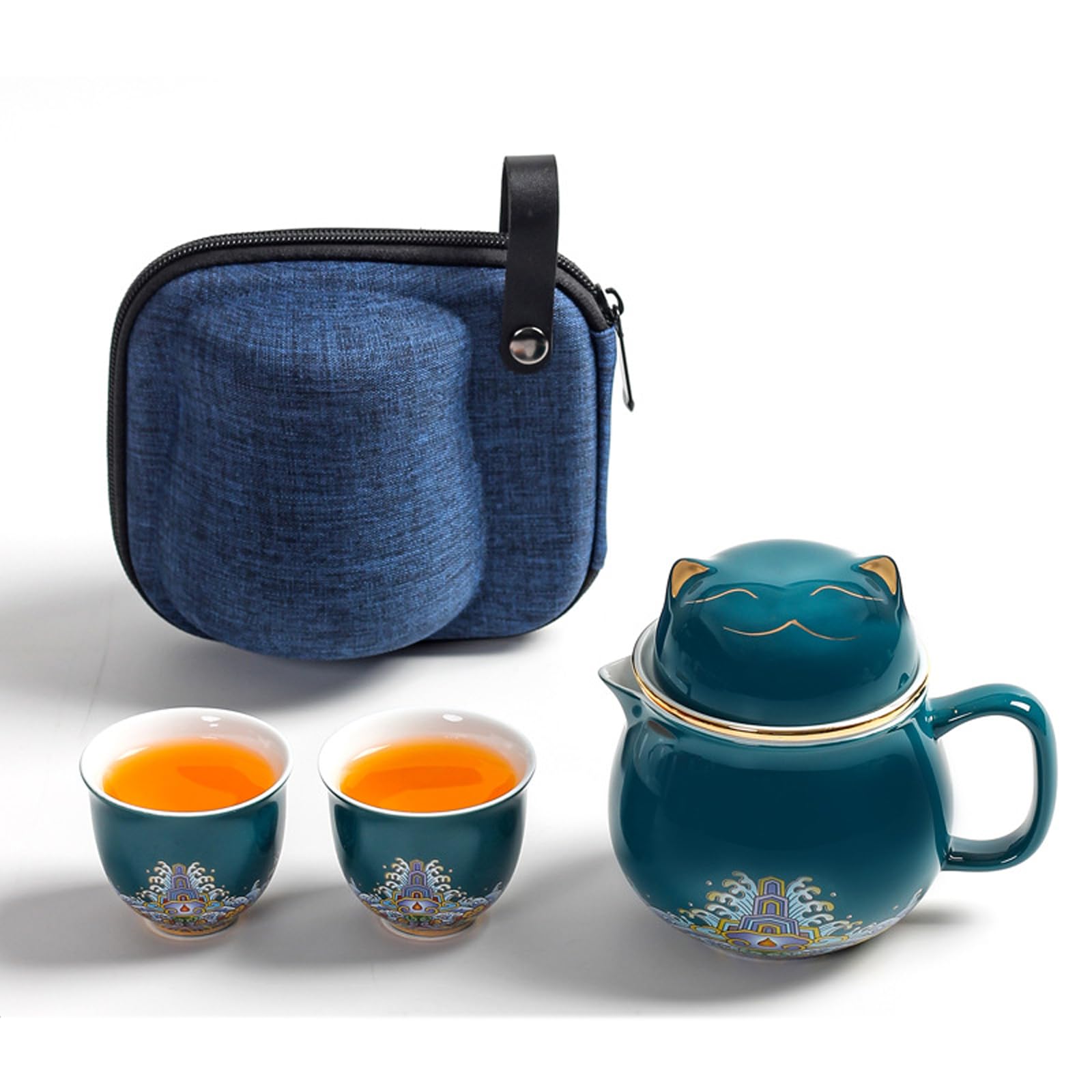 Amazon.com | DEARART Tea-Mug with Strainer Infuser and 2-Cups, Lid ...