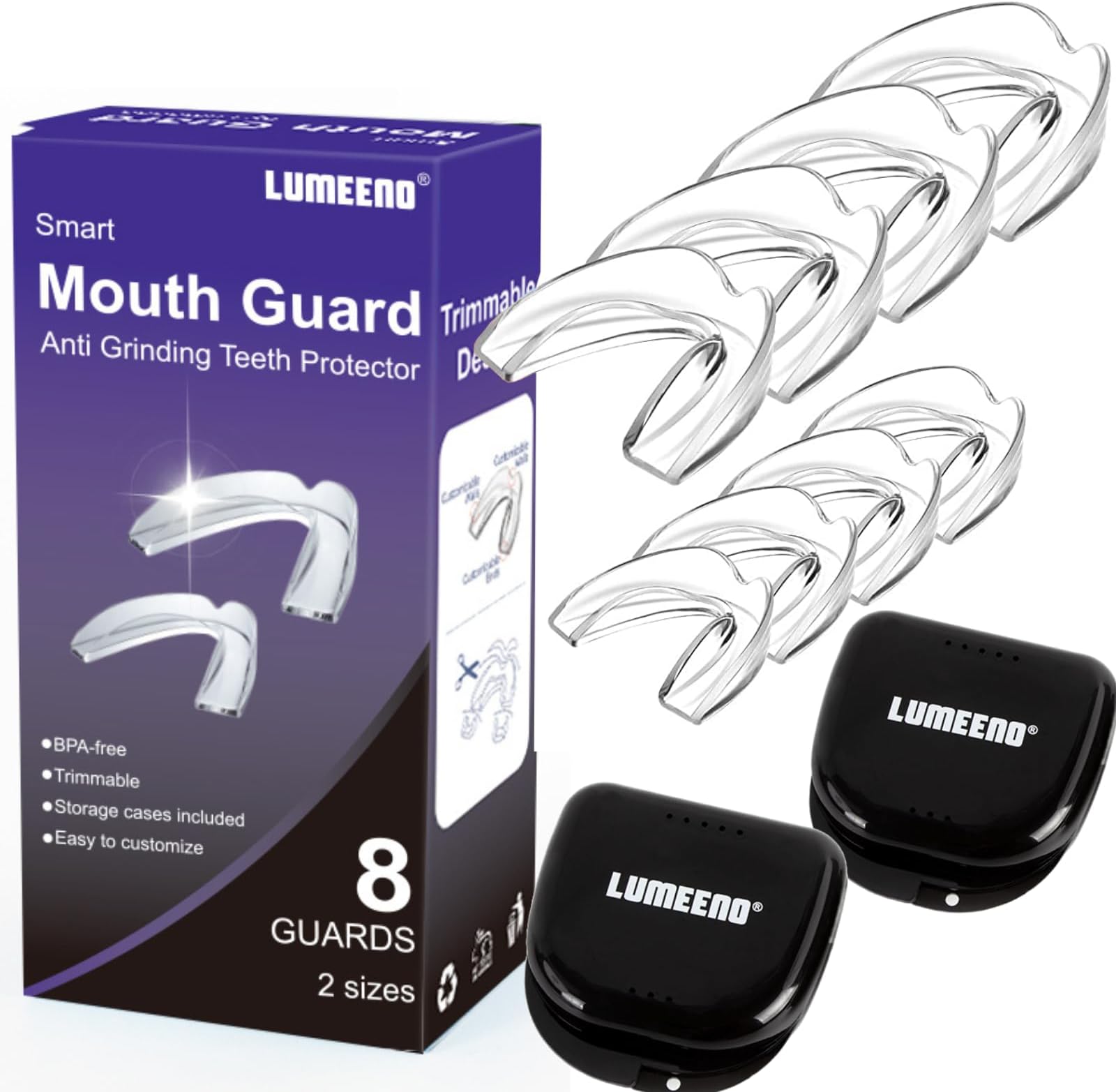 Amazon.com: Anti Grinding Teeth at Night Guards (2) Sizes (8-Pack) and ...