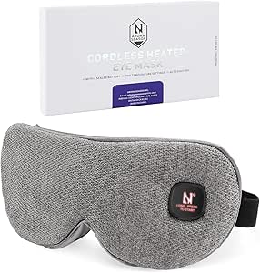 Amazon.com: Aroma Season Cordless Heated Eye Mask for Dry Eyes Warm Compress for Stye ...