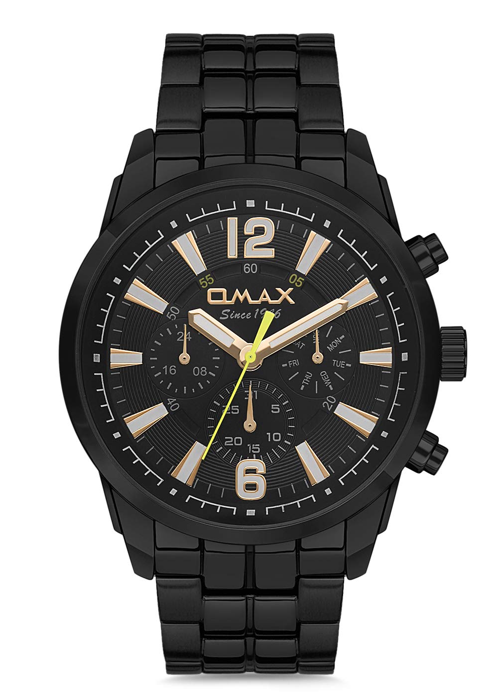 OMAX Chronograph Display Men's Watch Casual Quartz Multifunction Dial ...