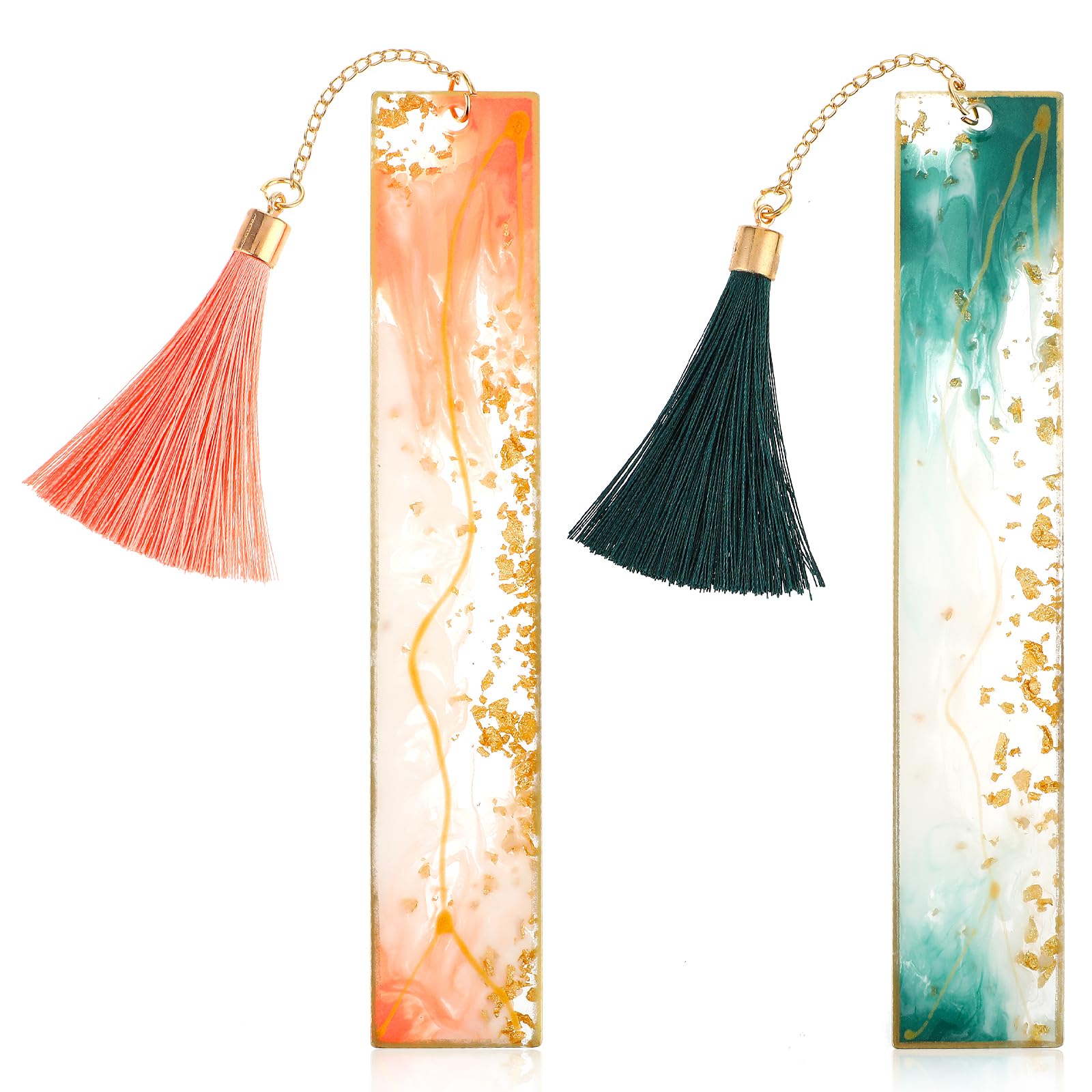 Book Bookmarks for Women, 2pcs Dried Flower Resin Bookmarks Transparent ...