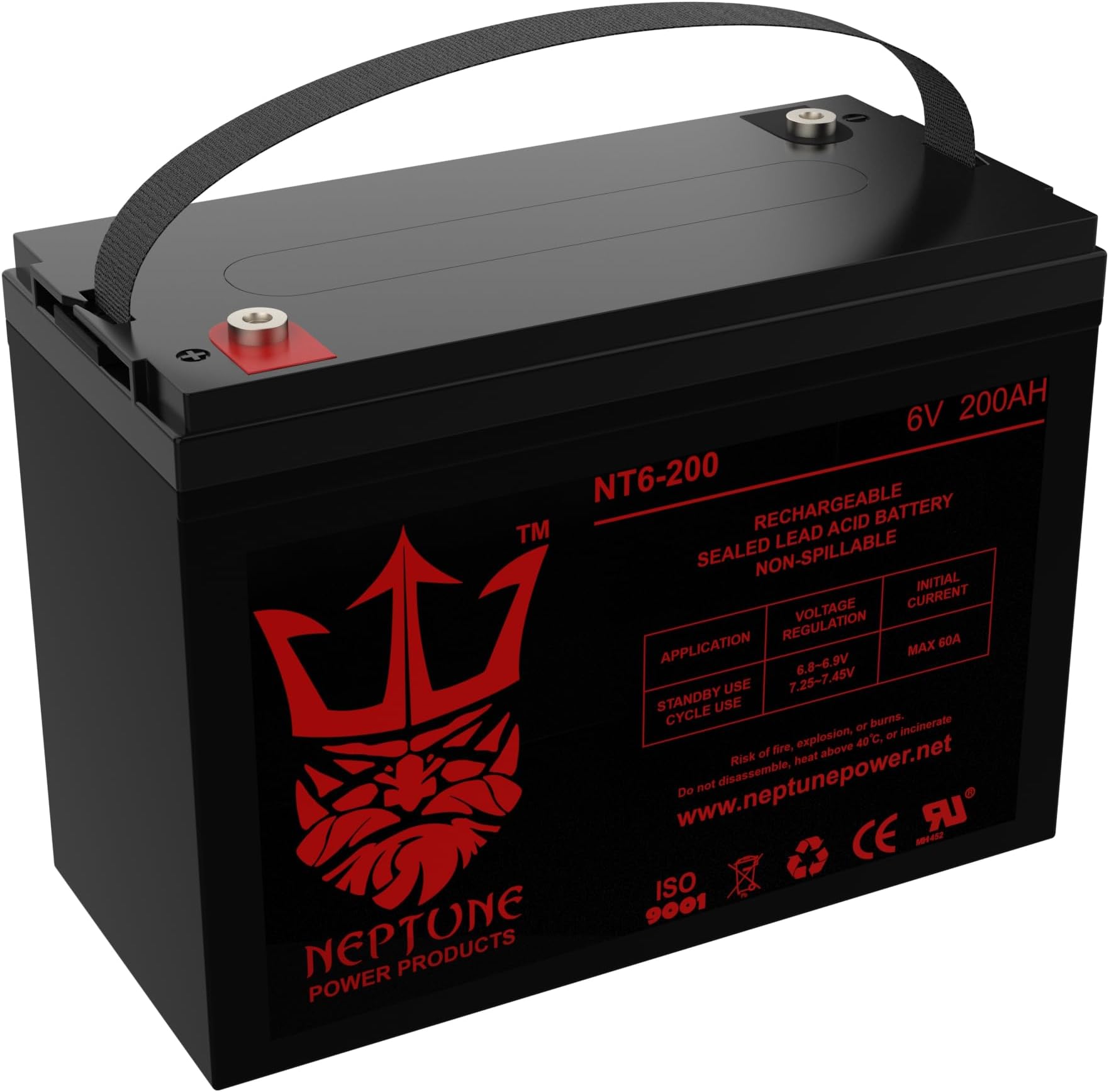 Amazon.com: Neptune Power Products Brand NT6-200 6V 200AH SLA Battery ...