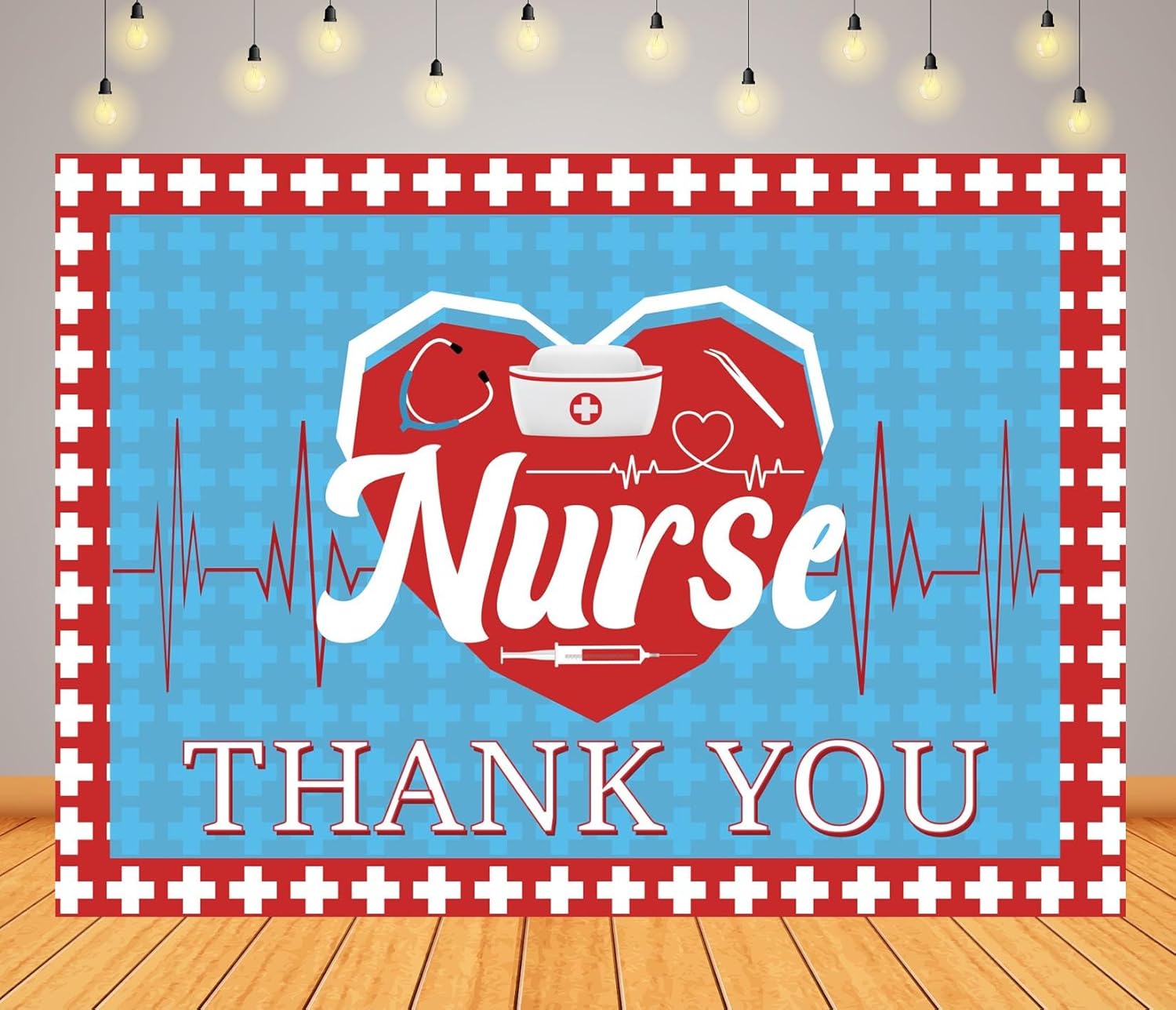 Amazon.com : BELECO 6x4ft Fabric Thank You Nurse Backdrop Nurses ...