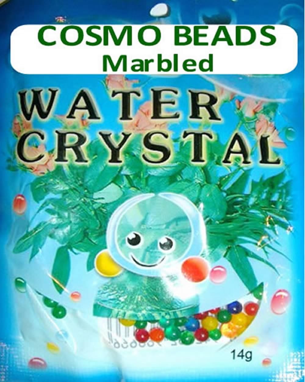 Amazon.com: Dark Green Marble Vein Cosmo Beads-Crystal Soil(14grams ...
