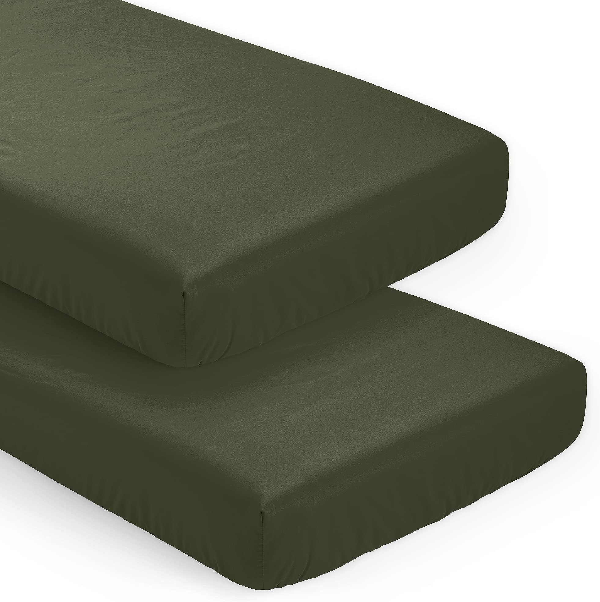 Amazon.com : Sweet Jojo Designs Solid Dark Green Gender Nuetral Boy ...