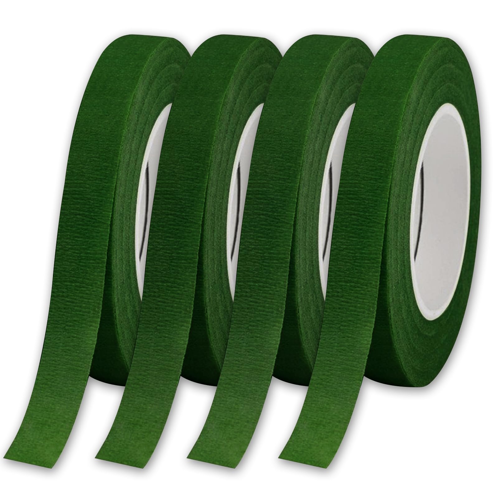 ReaJoys Floral Tape, 4 Rolls Green Florist Tape Flower Stem Wrap ...