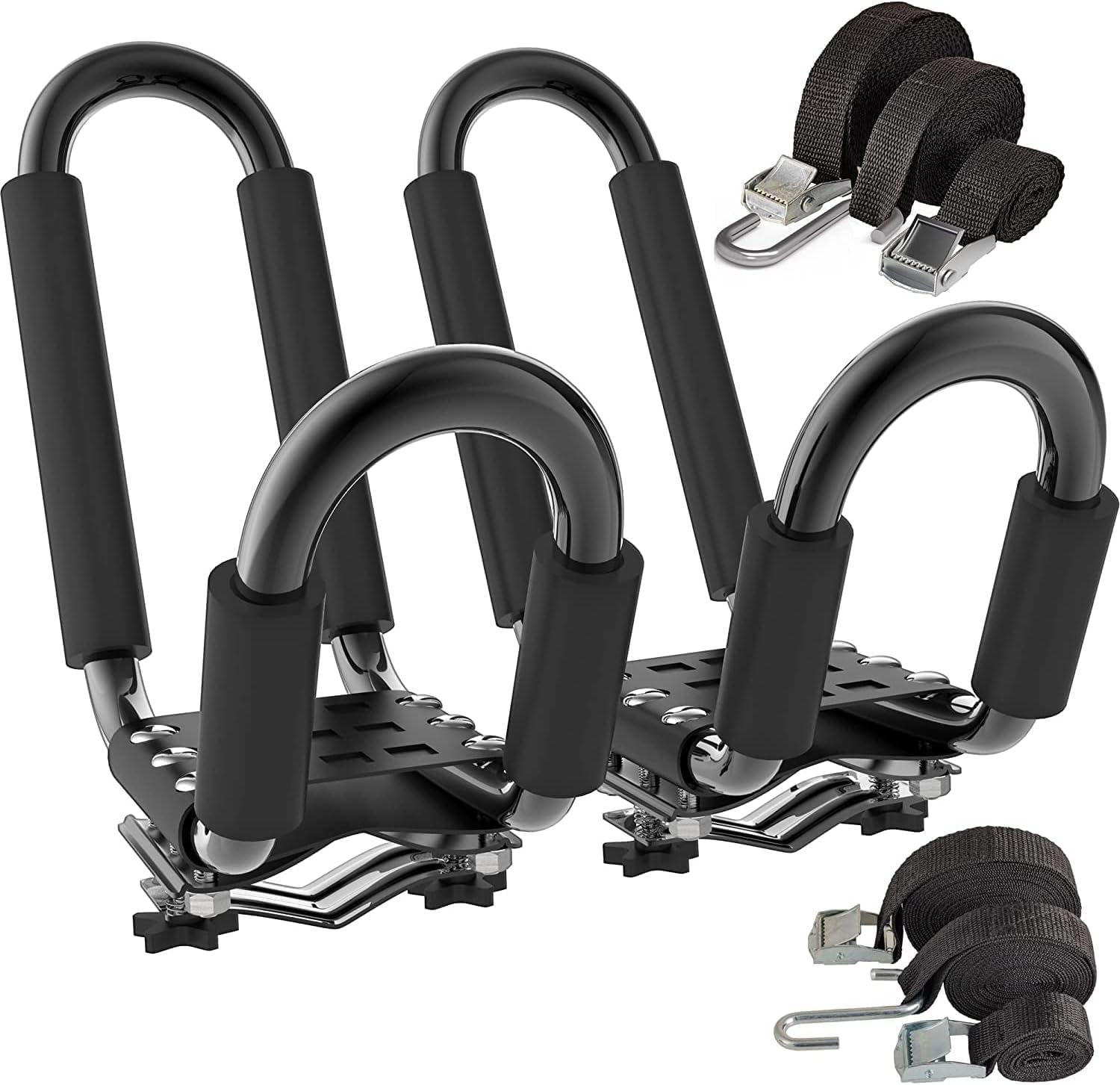 Amazon.com: Fuel Rider Universal J-Bar Kayak Roof Rack: Securely Carry ...