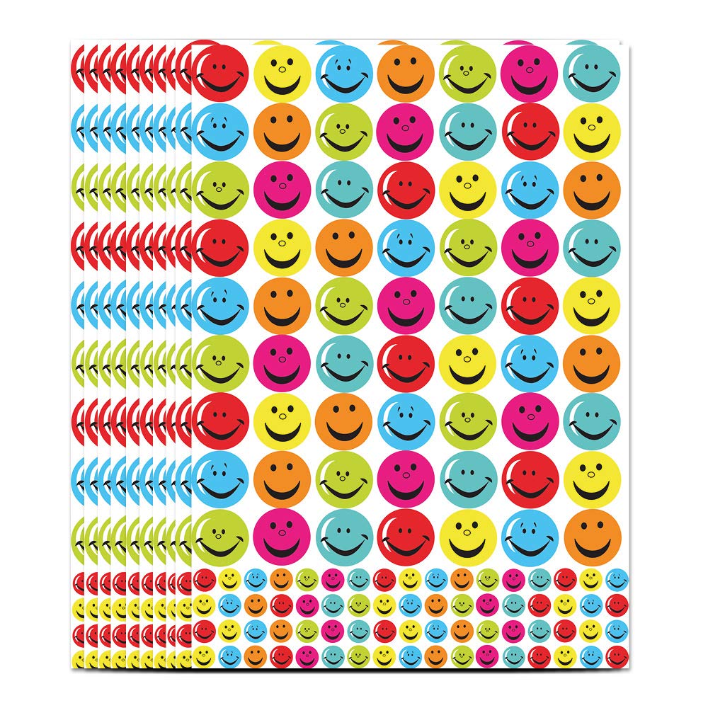 Smiley Face Stickers – Bumper Pack (1310 stickers) – BigaMart