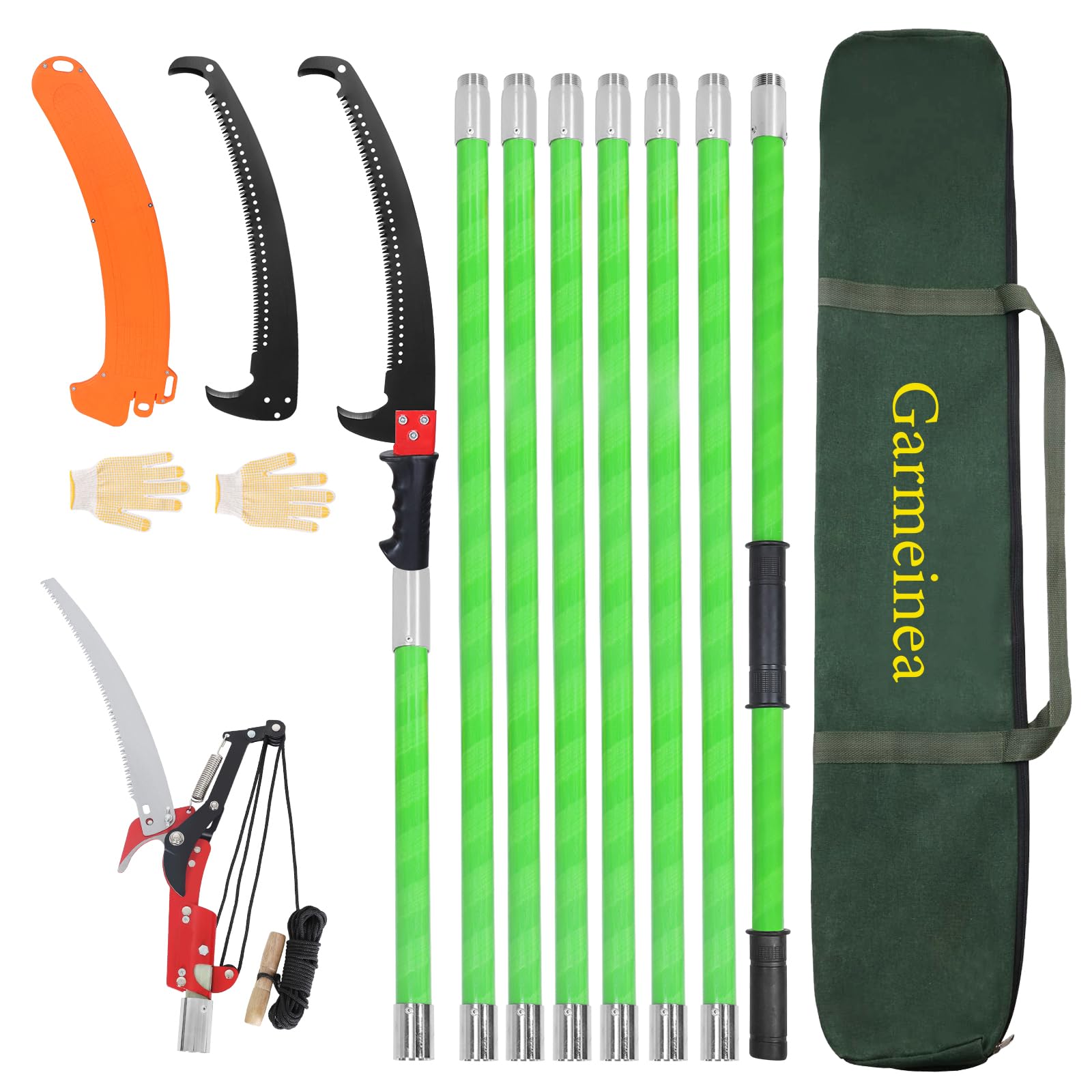 Amazon.com: 26Ft Manual Pole Saw, Tree Pole Pruner, High Branches ...