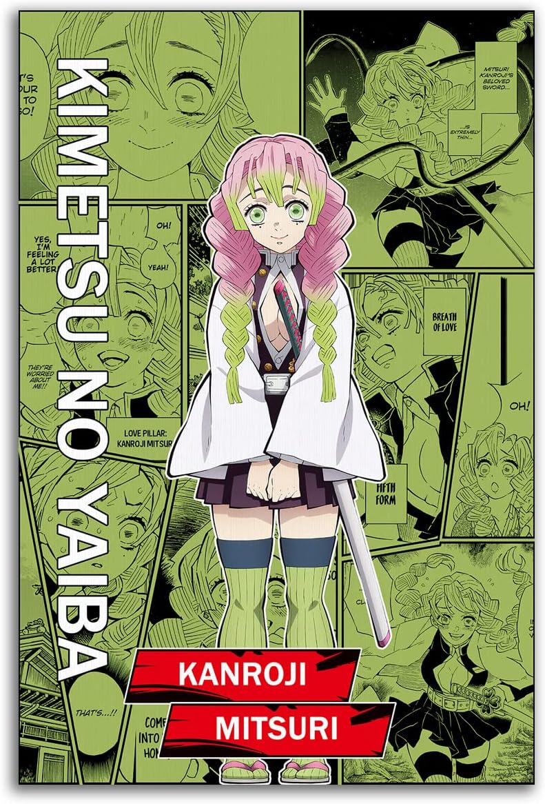 Amazon.com: FASHITE Anime Printed Wall Art Poster 16" x 24" Mitsuri ...