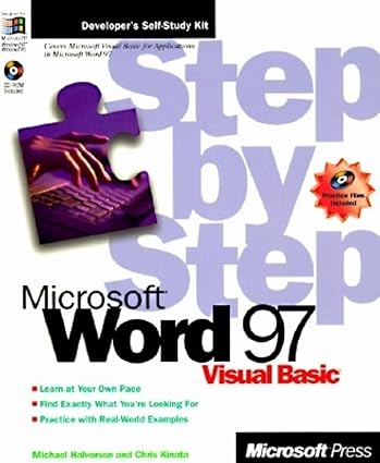 Microsoft Word 97 Visual Basic Step by Step (Step by Step (Microsoft)): Halvorson, Michael ...