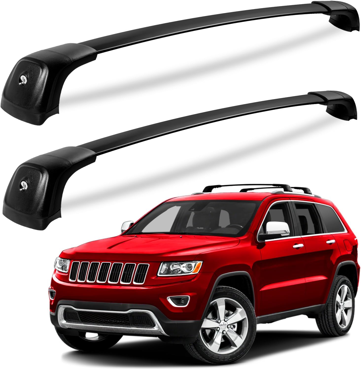 Amazon.com: KINGGERI 220lbs Roof Racks Cross Bars Fit for Jeep Grand ...