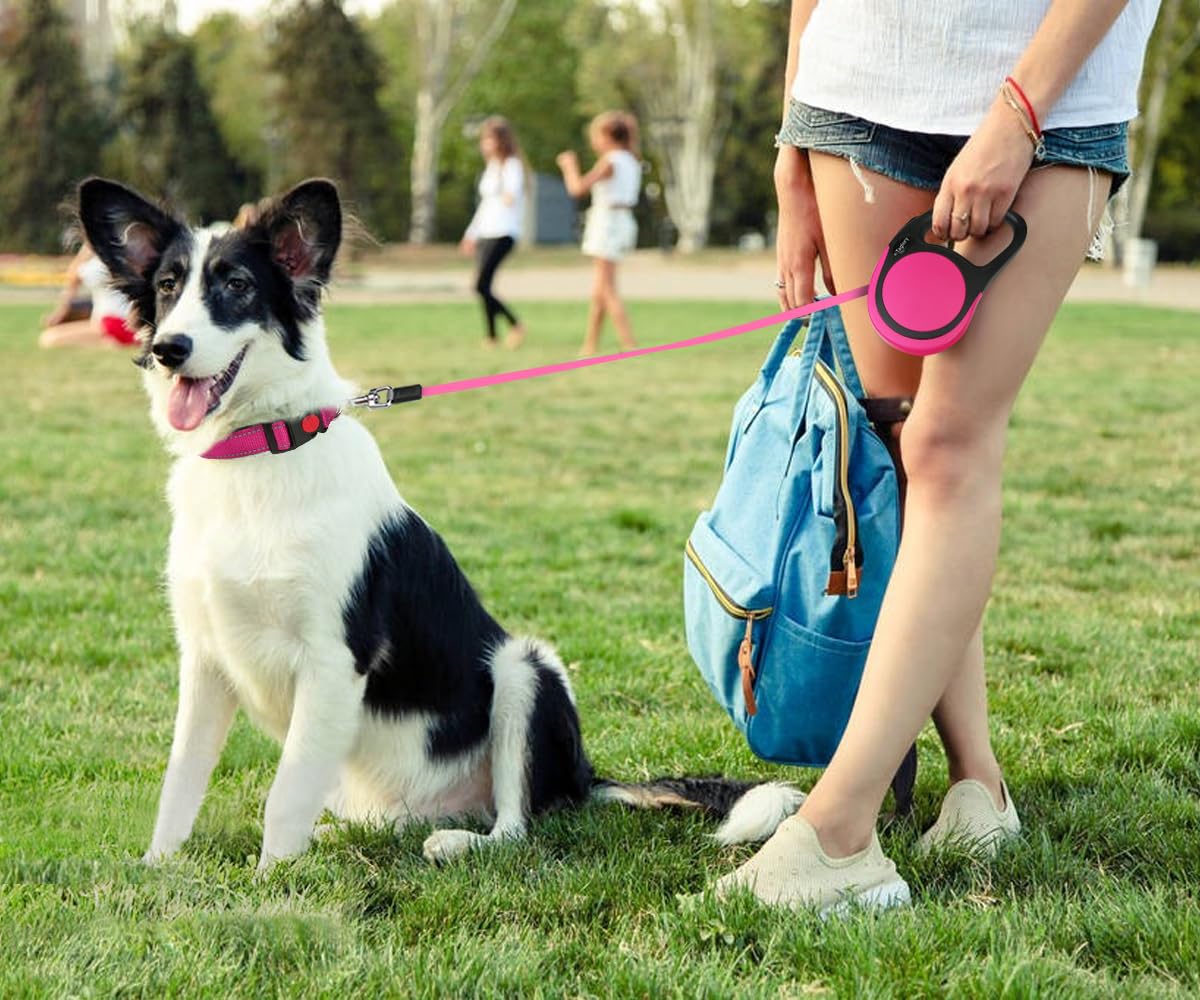 Snapklik.com : Retractable Dog Leash, 16ft No Tangle Leash Retractable ...