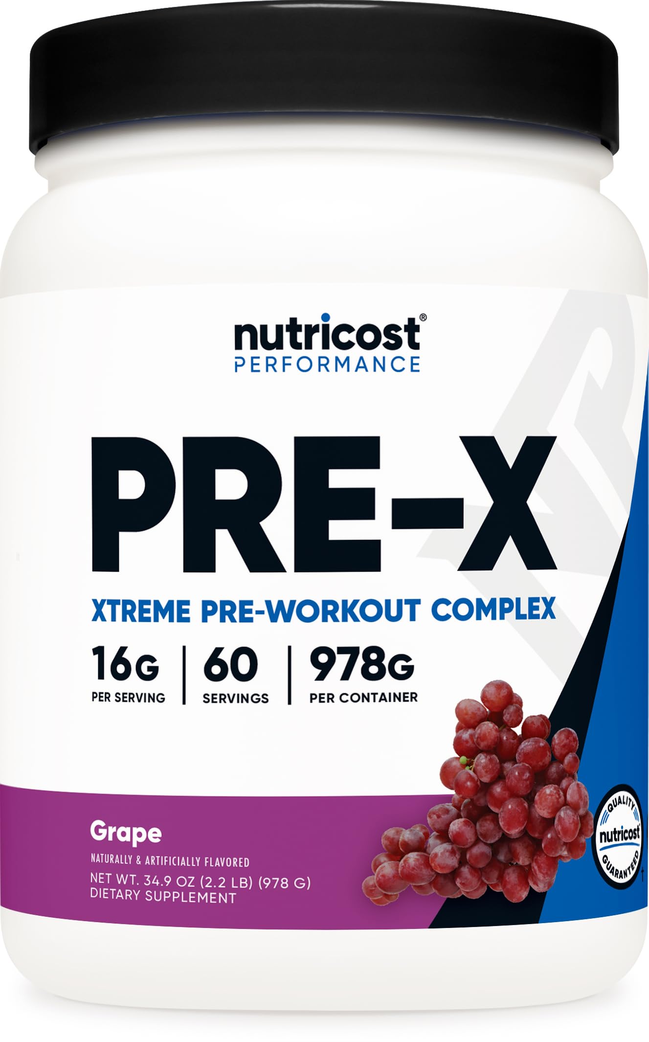 Amazon.com: Nutricost Pre-X Xtreme Pre-Workout Complex Powder, Grape ...