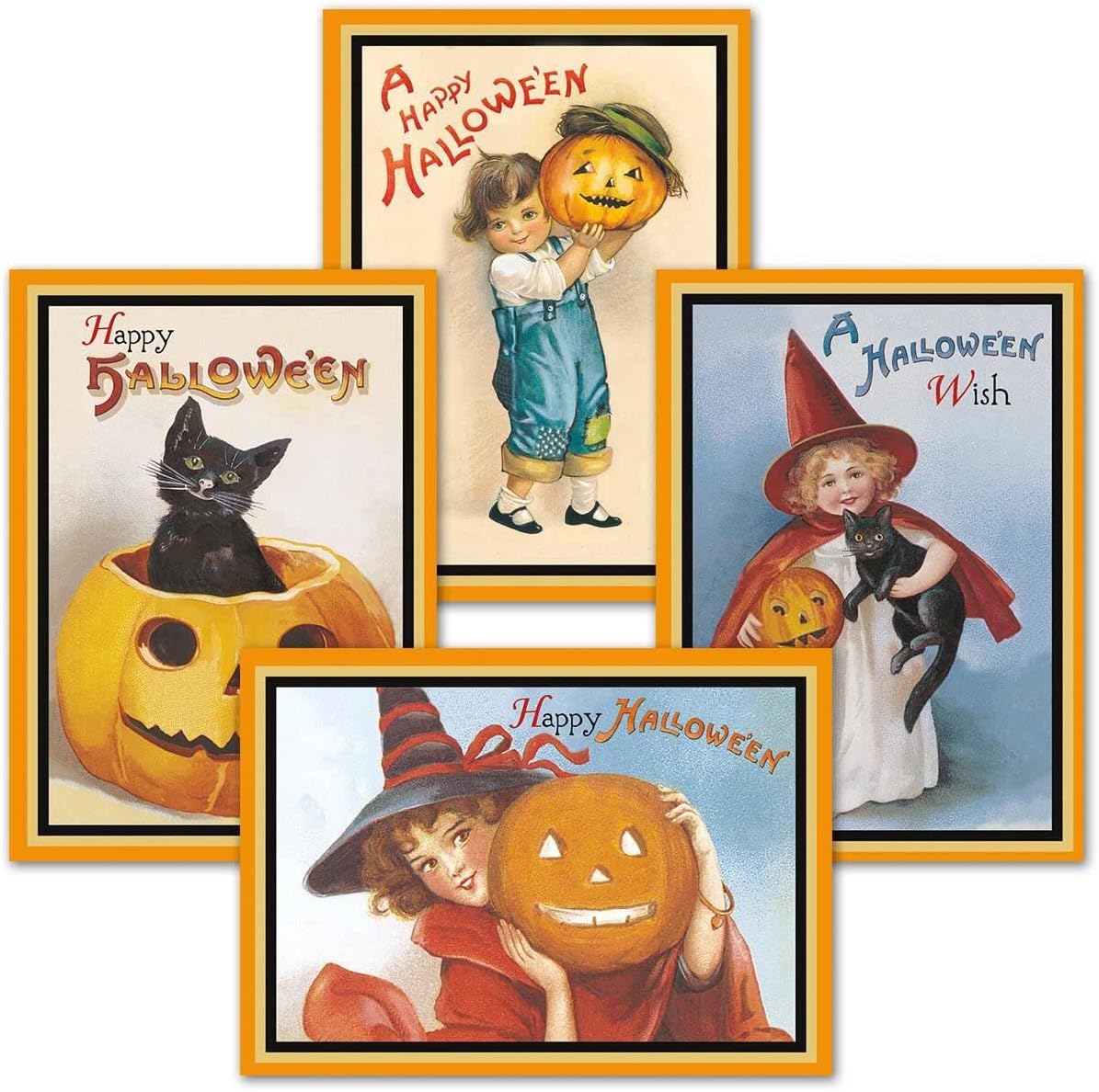 Amazon.com: Little Witch Choosing A Broom Funny Halloween Card : Office ...