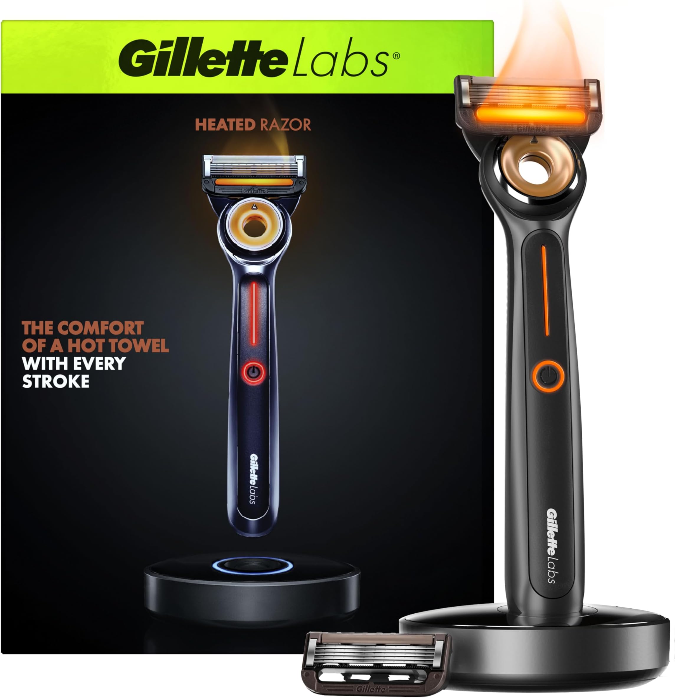 Amazon.com: GilletteLabs Heated Razor Starter Kit - 1 Handle, 2 Blade ...