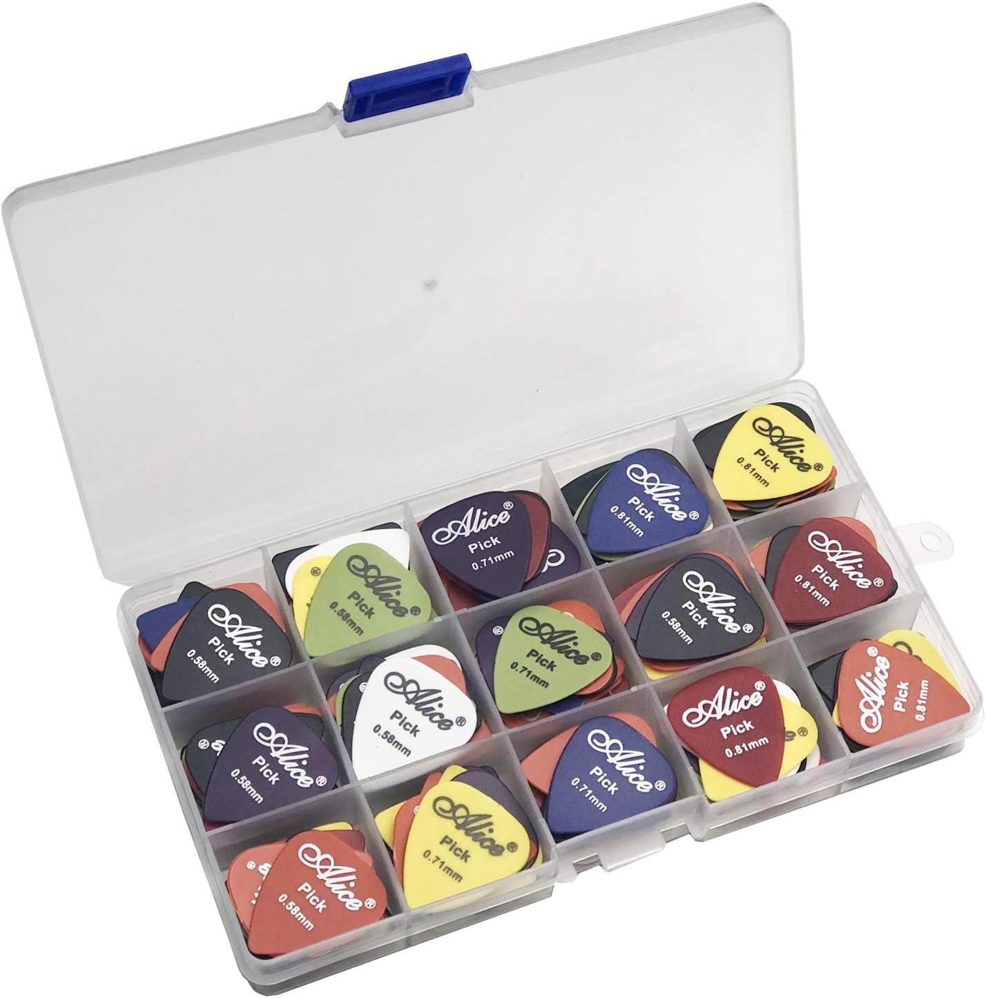 100pcs Acoustic Electric Guitar Picks Pick Plectrum Variety Colors THIN ...