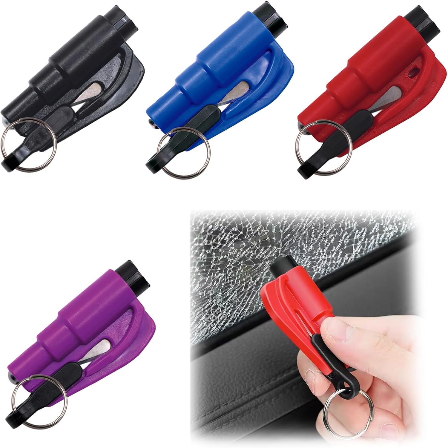 DXPETA 4 Pcs Car Window Breaker, Window Breaker, Window Breaker And ...