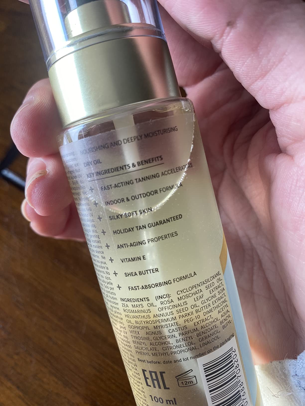 Amazon.com : Dry Oil Tanning Spray Indoor/Outdoor Accelerator 3.4 fl oz ...