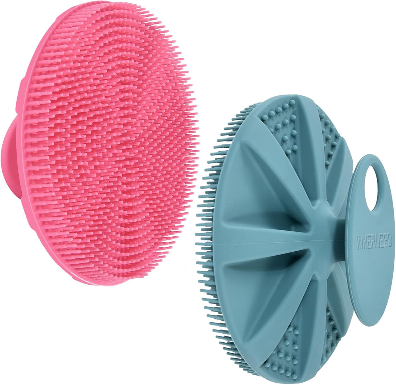INNERNEED Food-grade Soft Silicone Body Scrubber Shower Brush Handheld ...