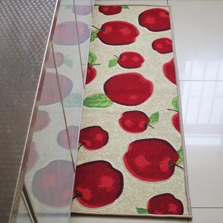 Amazon.com: yazi Fabric Kitchen Mat Area Rug Fresh Picked Apples Non ...