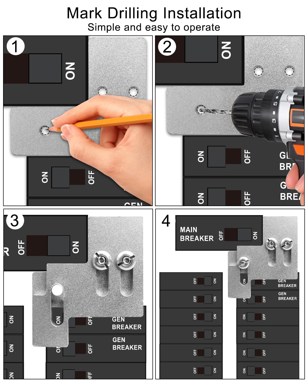 Snapklik.com : Generator Interlock Kit Fit For Square D QO Homeline 100 ...