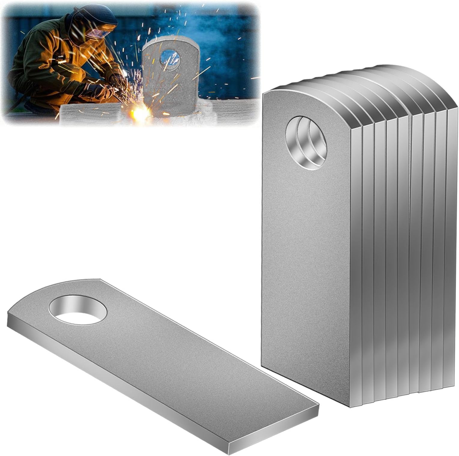 Amazon.com: Weld On Steel Angle Brackets 1 1/2" x 1 1/2" x 1/8" Lot of ...