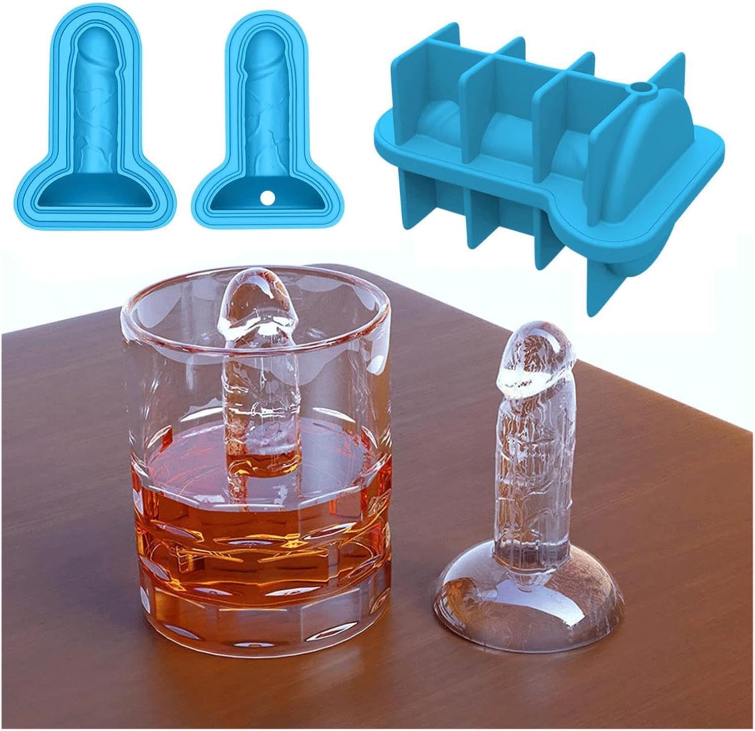 Amazon.com: Spoof Ice Cube Mold | BPA Free Silicone Ice Cube Mold | Fun ...