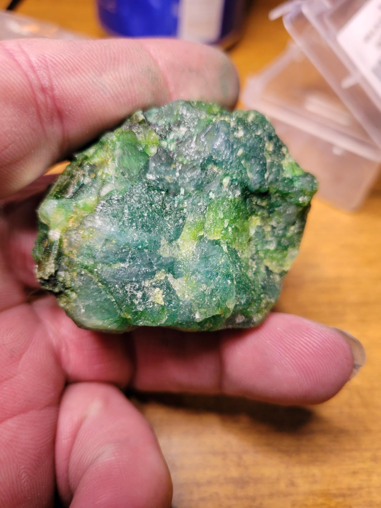 Amazon.com: 455.00 Ct Natural Egl Certified Rock Rough Raw Green ...