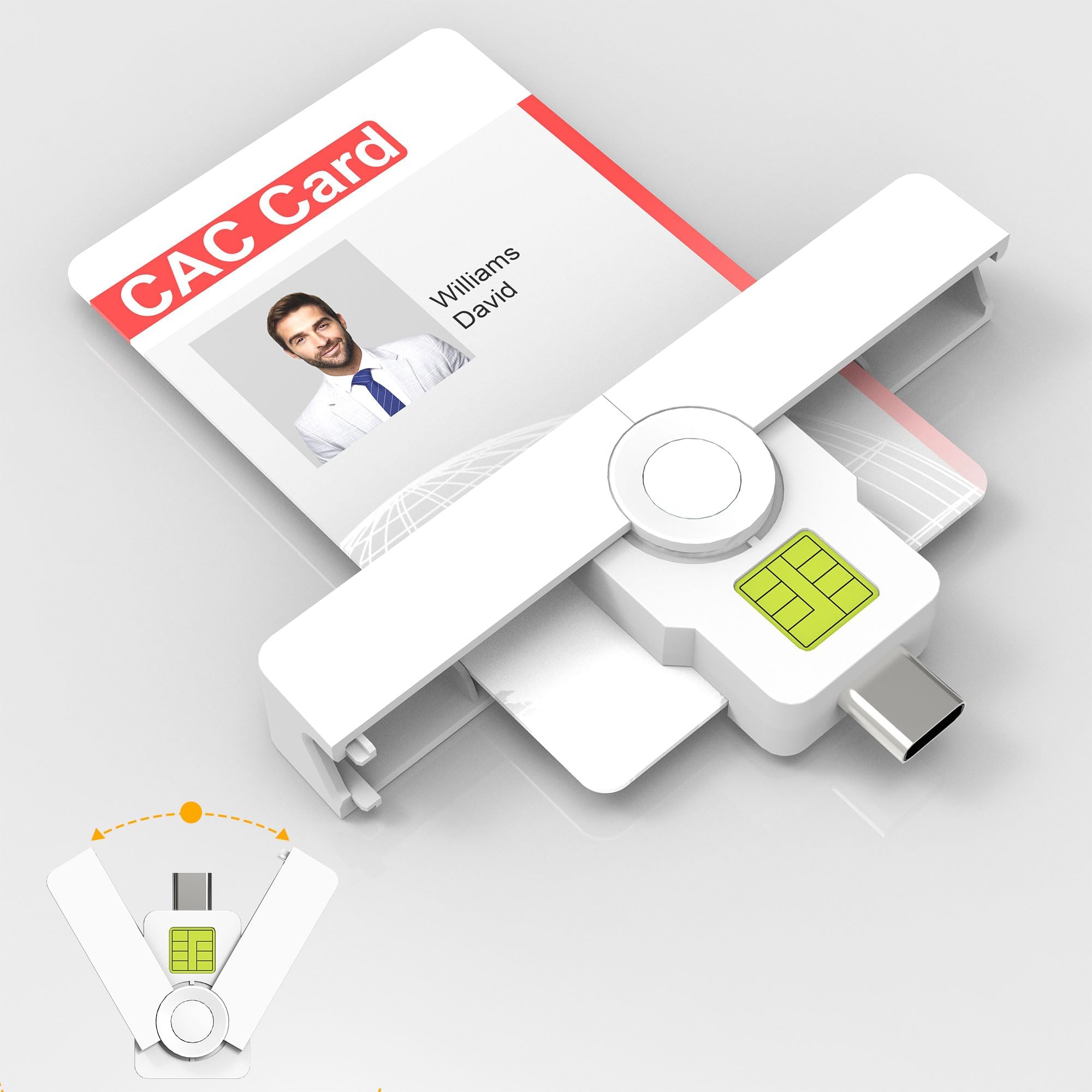 ACS ACR39U-NF II USB-C PocketMate Lecteur de Carte d'Identité eID Smart ...