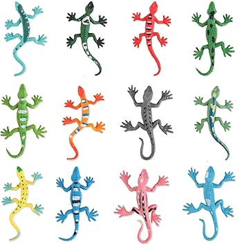 Amazon.com: FINGOOO 24 Pcs Mini Lizard Figures, Plastic Assorted Small ...