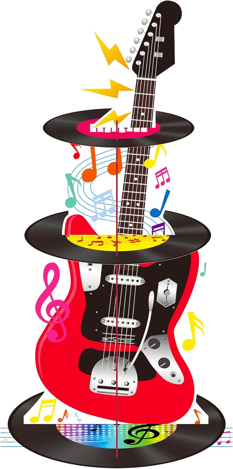 Amazon.com: C L cooper life 3 Tier Guitar Cupcake Stand for Guitar ...